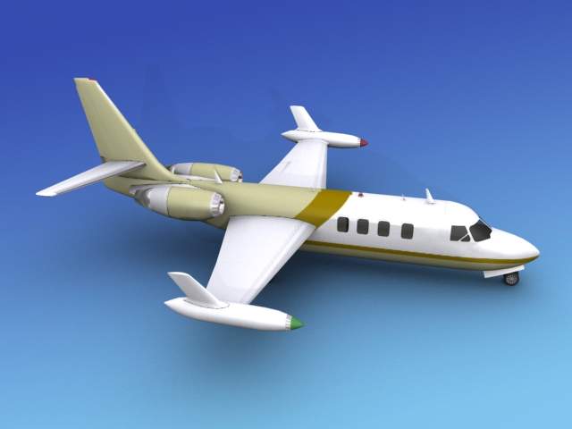 IAI Westwind II V09 - 3D Model by Dreamscape Studios