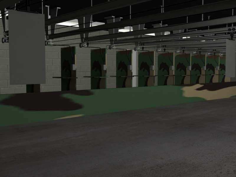 Indoor Shooting Range - 3D Model by Dreamscape Studios