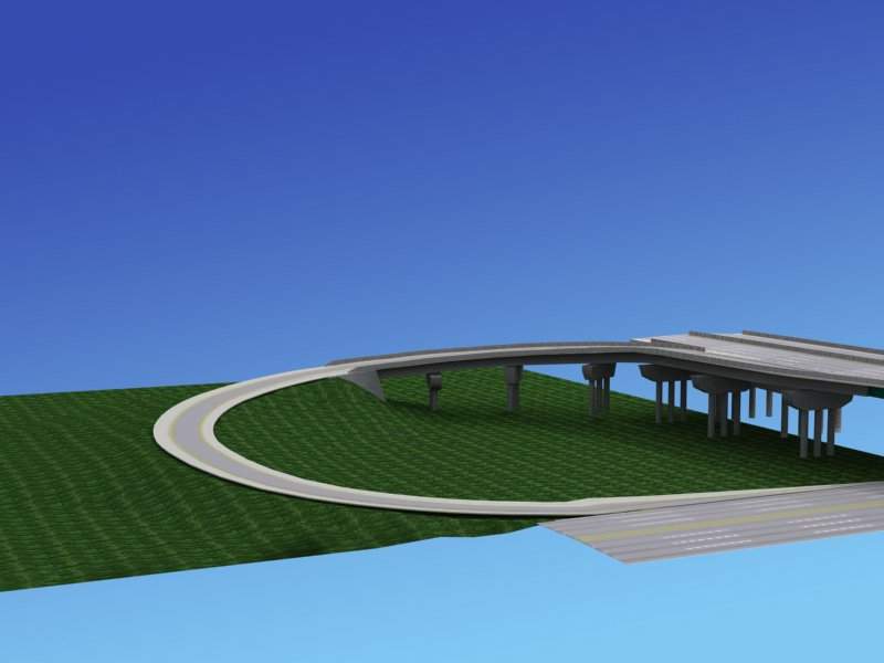 Interstate On-Ramp 3D Model by Dreamscape Studios