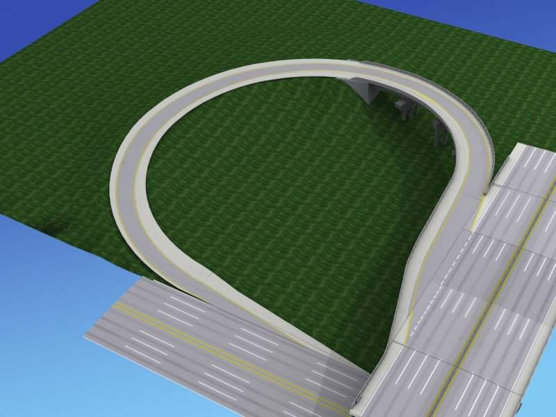Interstate On-Ramp 3D Model by Dreamscape Studios