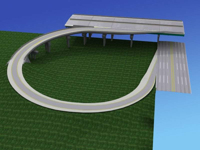 Interstate On-Ramp 3D Model by Dreamscape Studios