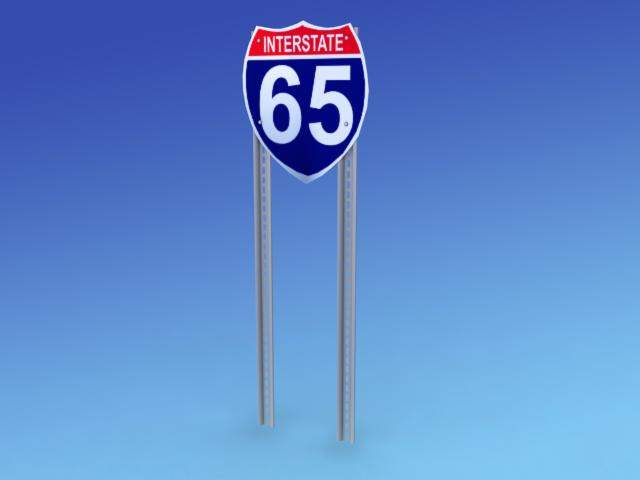 Interstate Road Sign 3 - 3D Model by Dreamscape Studios