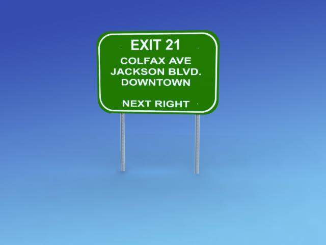 Interstate Road Sign 4 - 3D Model by Dreamscape Studios