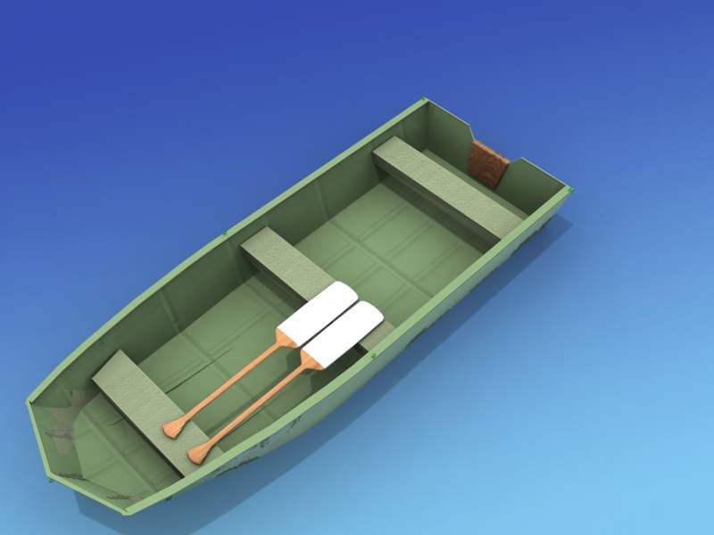 John Boat - 3D Model by Dreamscape Studios