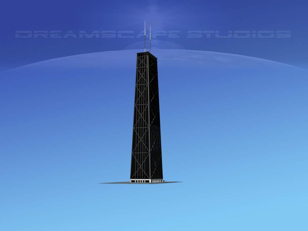 John Hancock Center - 3D Model by Dreamscape Studios