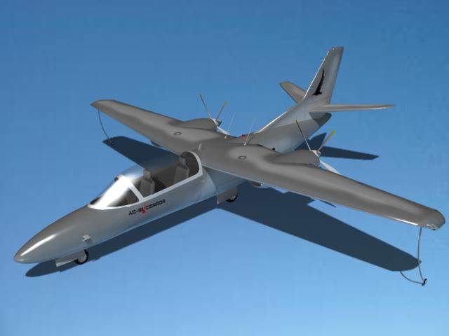 Johnston Aircraft AC-12 Condor V02 3D Model by Dreamscape Studios