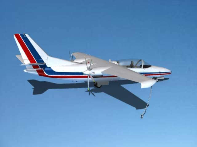 Johnston Aircraft AC-12 Condor V10 3D Model by Dreamscape Studios