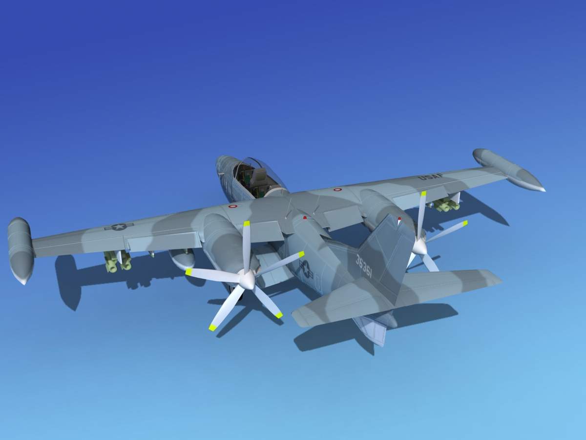 Johnston Aircraft AT-22 Dragonfly V07 3D Model by Dreamscape Studios