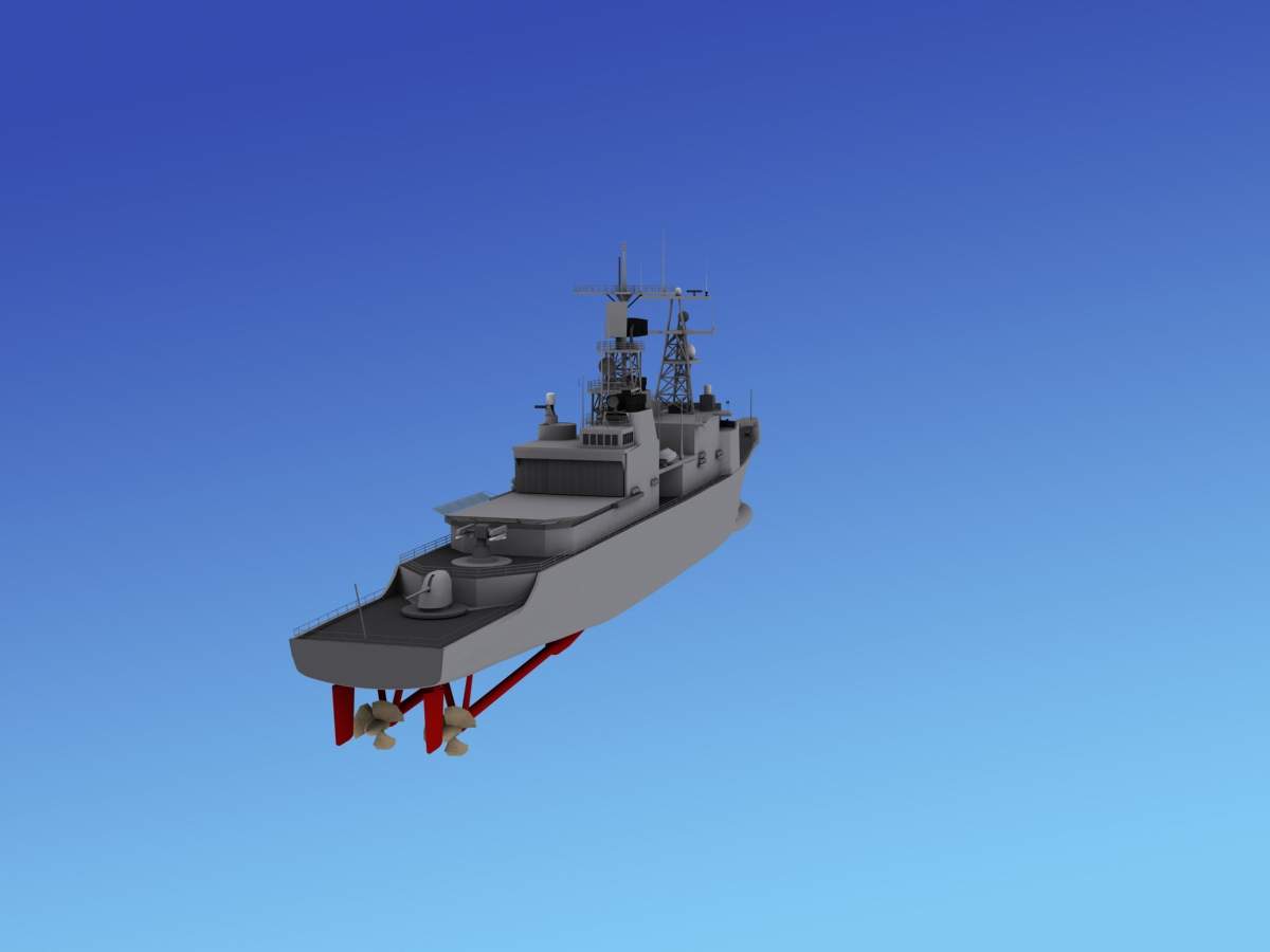 Kidd Class Destroyer Base Model by Dreamscape Studios