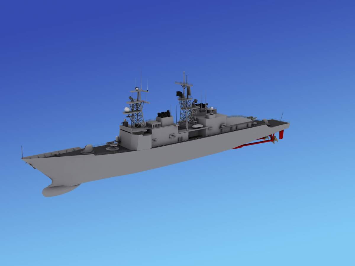 Kidd Class Destroyer Base Model by Dreamscape Studios