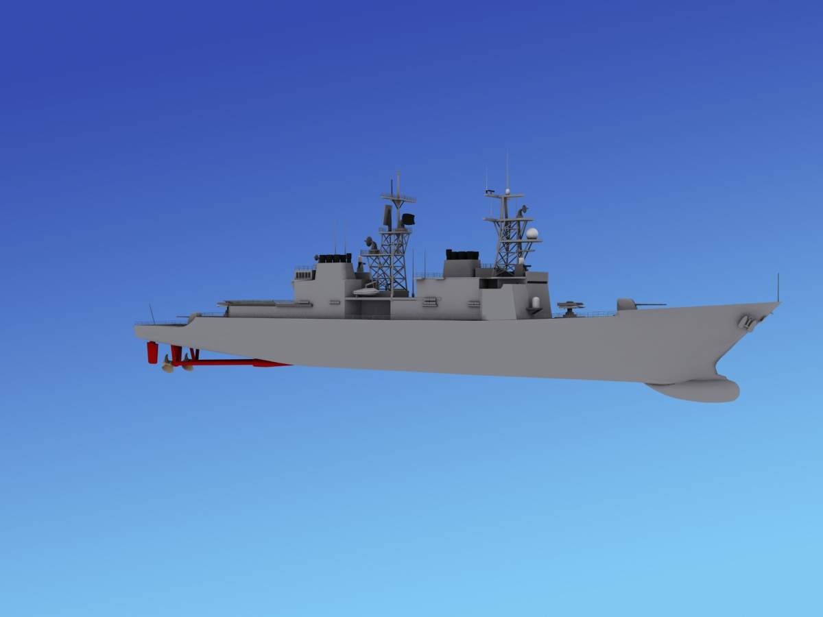Kidd Class Destroyer Base Model by Dreamscape Studios