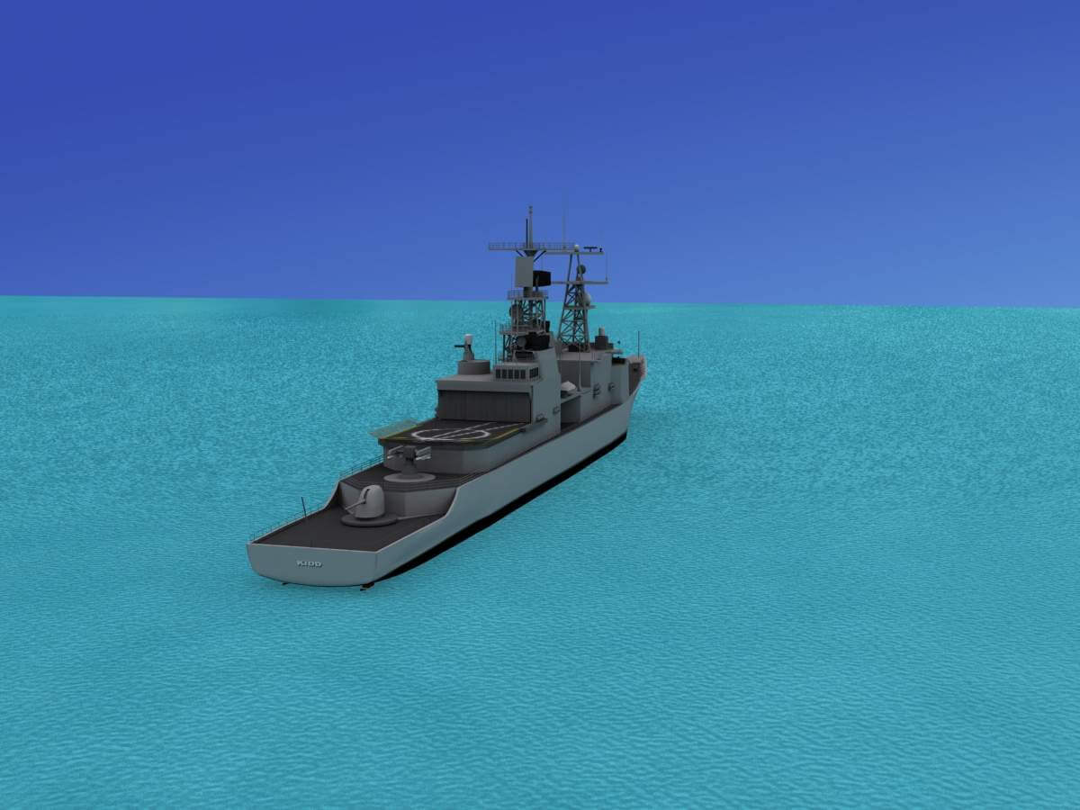 Kidd Class Destroyer DDG 993 USS Kidd - 3D Model by Dreamscape Studios
