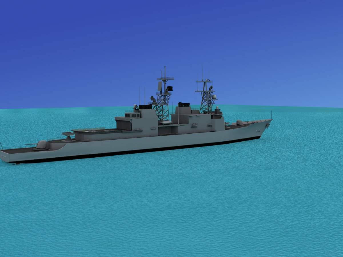 Kidd Class Destroyer DDG 994 USS Callaghan - 3D Model by Dreamscape Studios