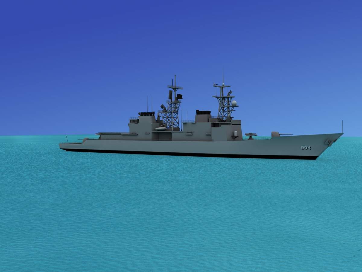 Kidd Class Destroyer DDG 994 USS Callaghan - 3D Model by Dreamscape Studios