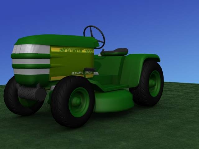 Lawn Tractor - 3D Model by Dreamscape Studios