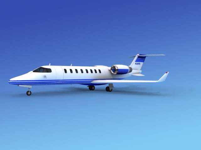 Lear Jet 45 V03 - 3D Model by Dreamscape Studios