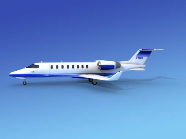 Lear Jet 45 V03 - 3D Model by Dreamscape Studios
