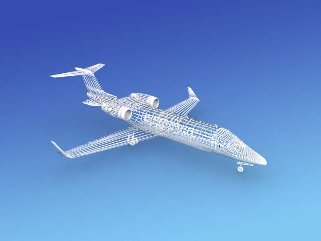 Lear Jet 45 V03 - 3D Model by Dreamscape Studios