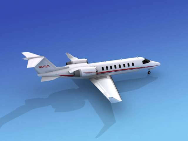 Lear Jet 45 V10 - 3D Model by Dreamscape Studios