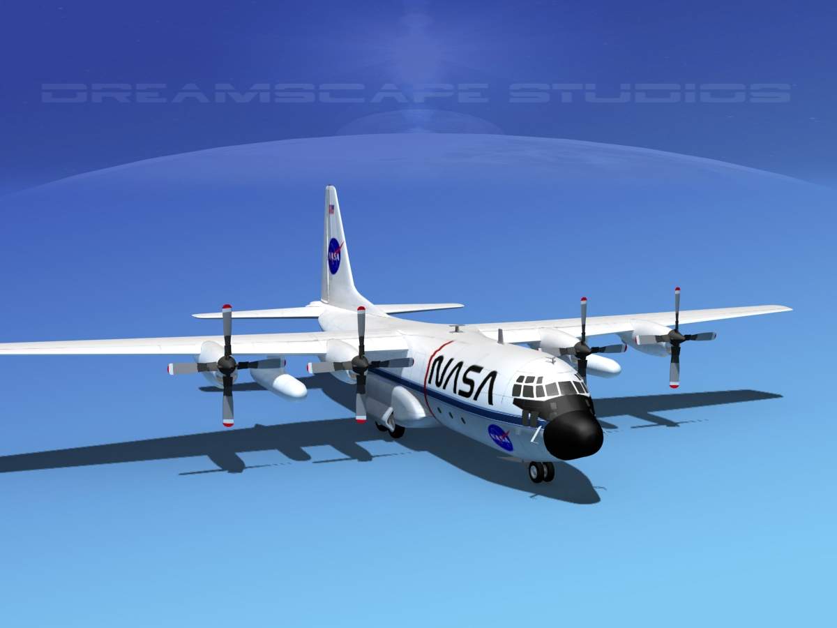 Lockheed C-130 Hercules NASA 3D Model by Dreamscape Studios