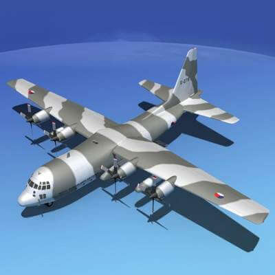 Lockheed C-130 Hercules Netherlands 3D Model by Dreamscape Studios