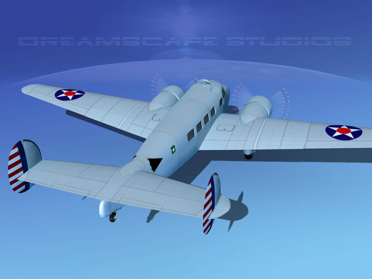 Lockheed C-37 US Army Air Corps 3D Model by Dreamscape Studios