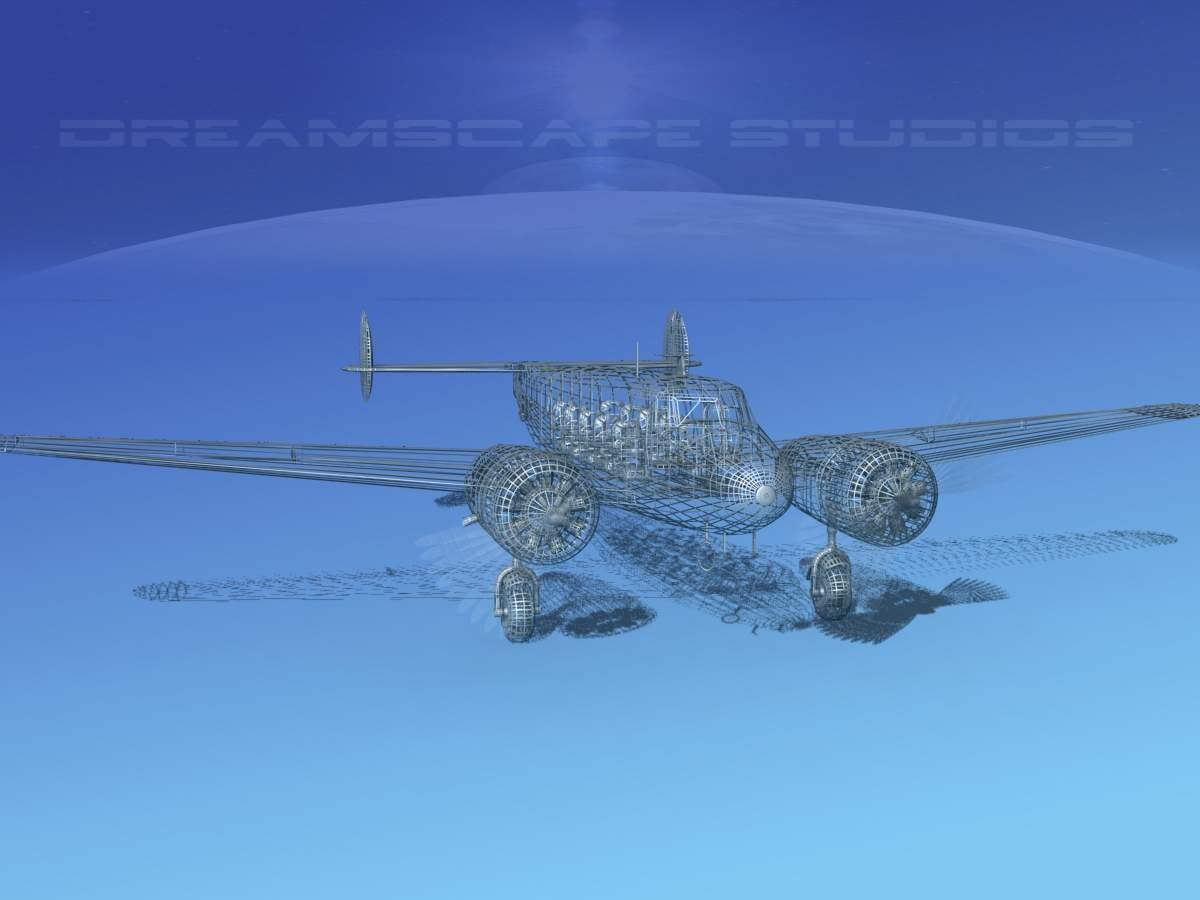 Lockheed C-37 US Army Air Corps 3D Model by Dreamscape Studios
