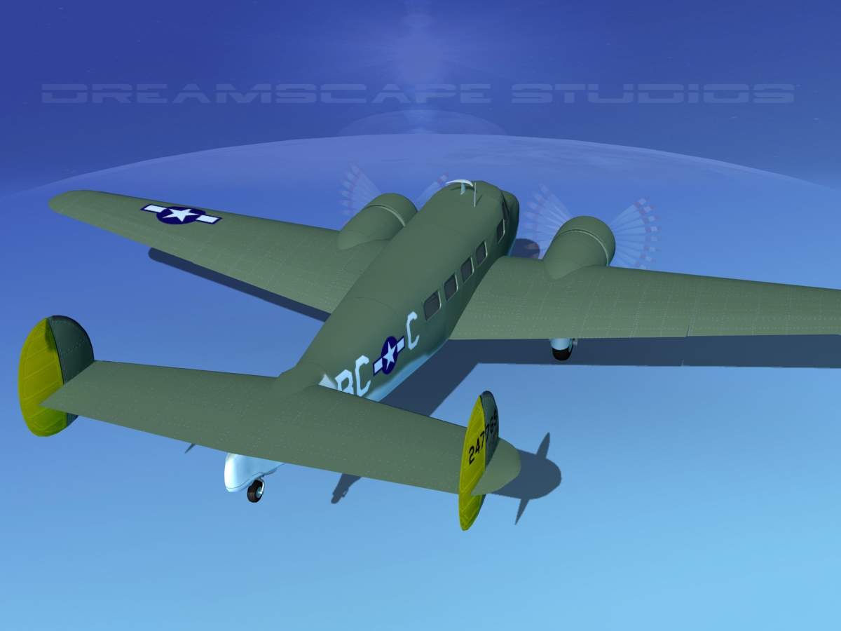 Lockheed C-37 US Army Air Force 3D Model by Dreamscape Studios