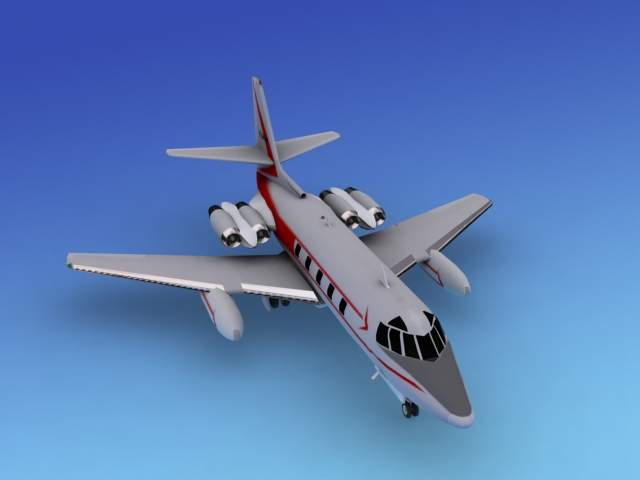 Lockheed Jetstar II V01 - 3D Model by Dreamscape Studios