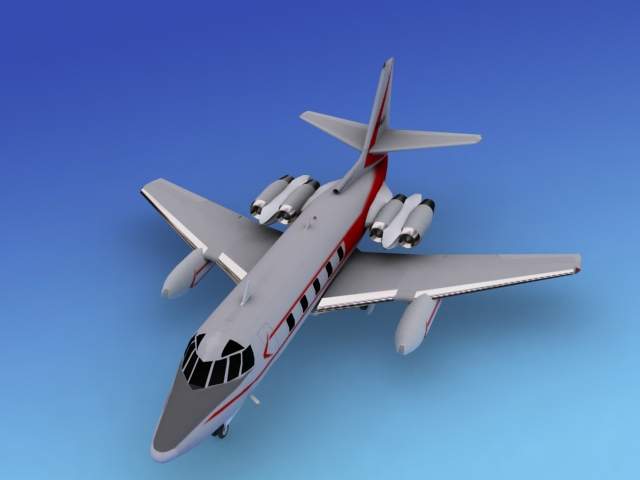 Lockheed Jetstar II V01 - 3D Model by Dreamscape Studios