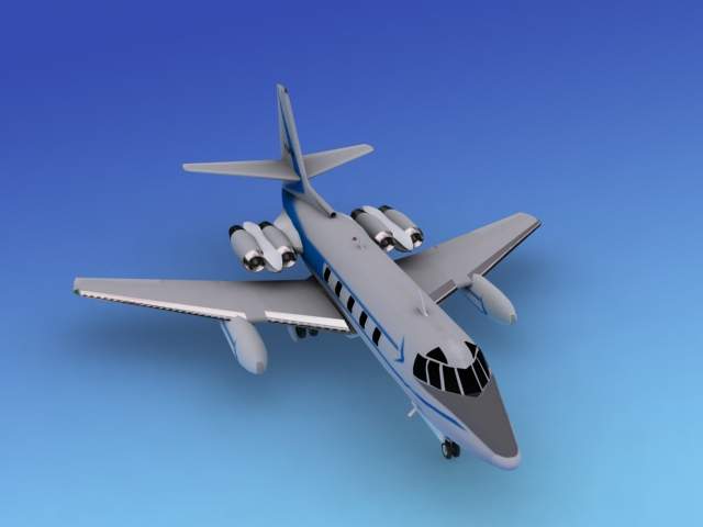 Lockheed Jetstar II V02 - 3D Model by Dreamscape Studios