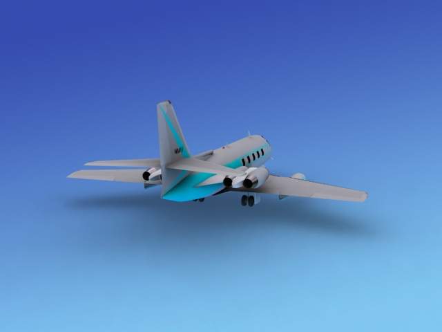 Lockheed Jetstar II V03 - 3D Model by Dreamscape Studios