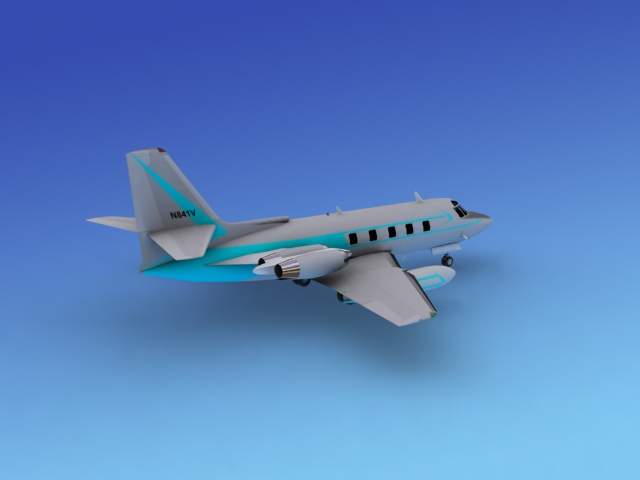 Lockheed Jetstar II V03 - 3D Model by Dreamscape Studios