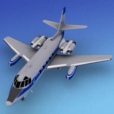 Lockheed Jetstar II V06 - 3D Model by Dreamscape Studios