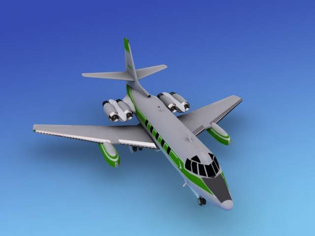 Lockheed Jetstar II V07 - 3D Model by Dreamscape Studios