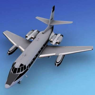 Lockheed Jetstar II V08 - 3D Model by Dreamscape Studios