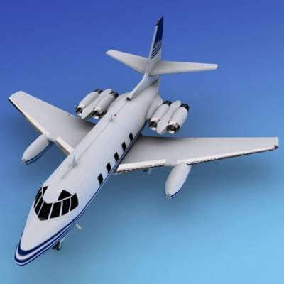 Lockheed Jetstar II V09 - 3D Model by Dreamscape Studios