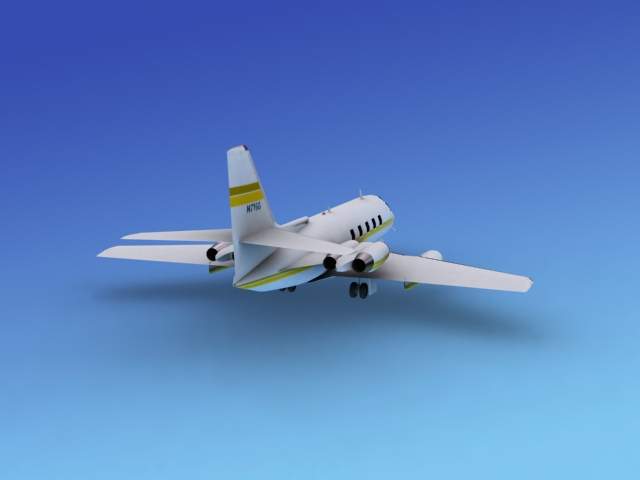 Lockheed Jetstar II V13 - 3D Model by Dreamscape Studios