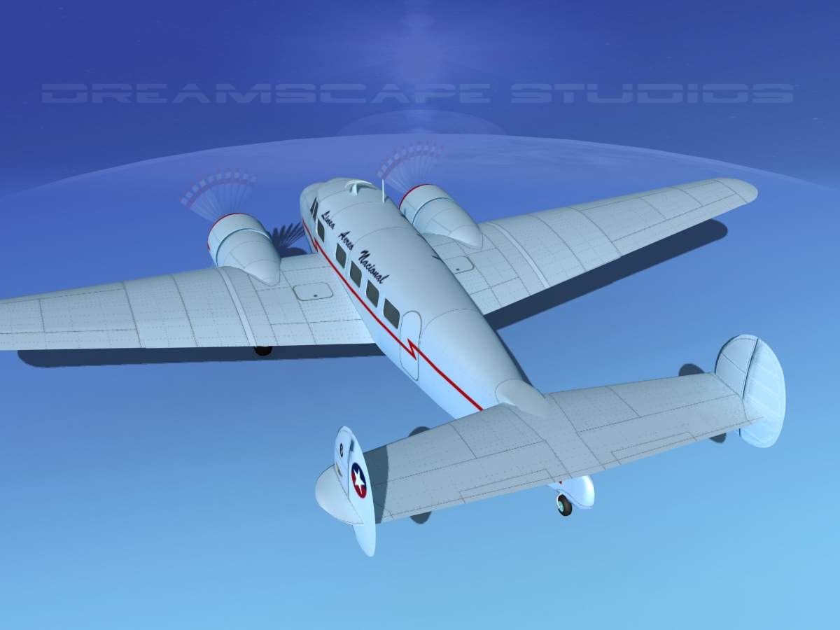 Lockheed L10 Electra LAN Chile - 3D Model by Dreamscape Studios