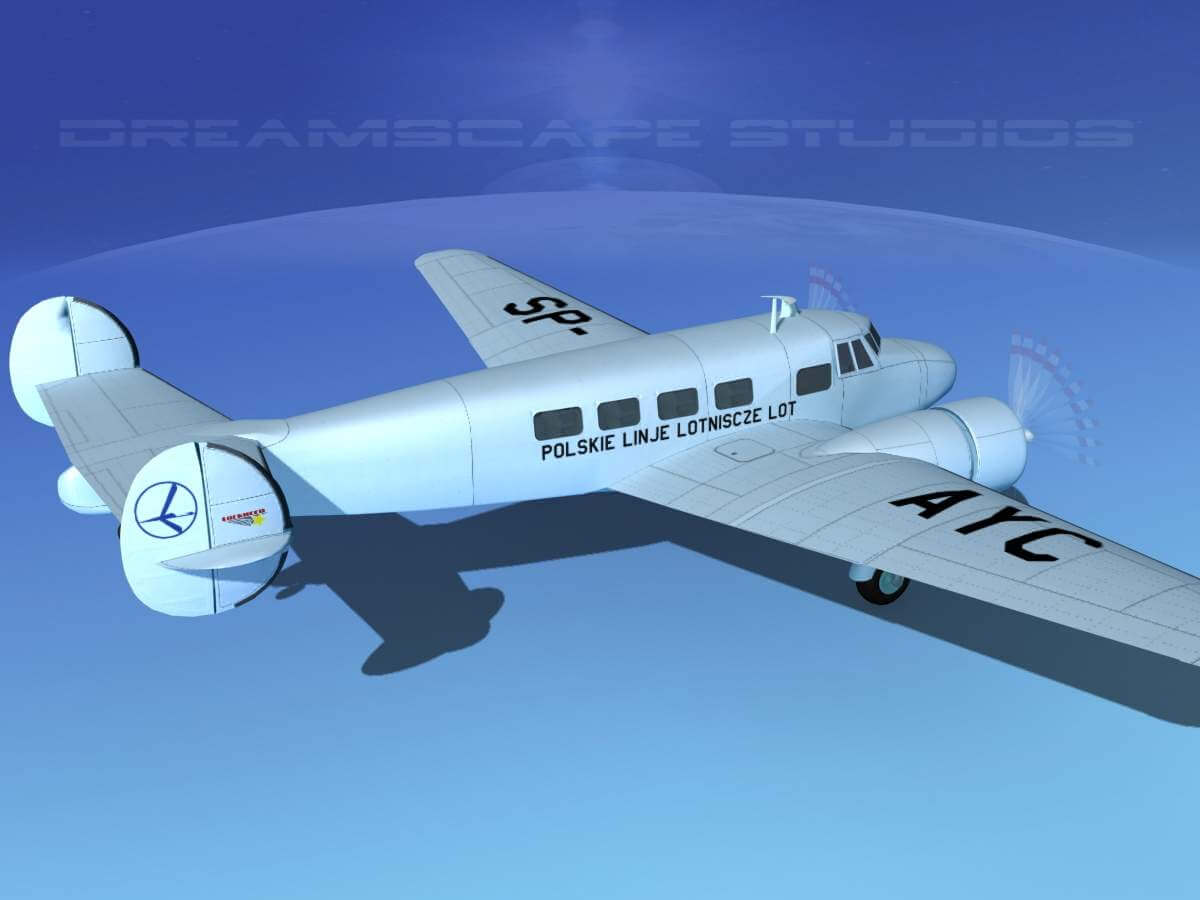 Lockheed L10 Electra LOT - 3D Model by Dreamscape Studios
