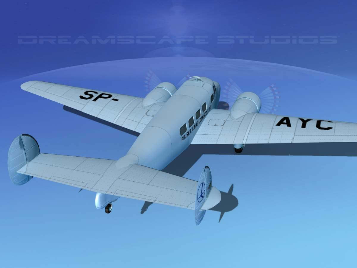 Lockheed L10 Electra LOT - 3D Model by Dreamscape Studios