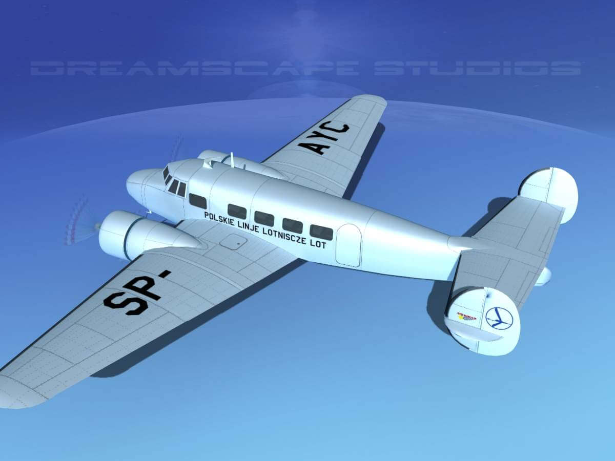 Lockheed L10 Electra LOT - 3D Model by Dreamscape Studios