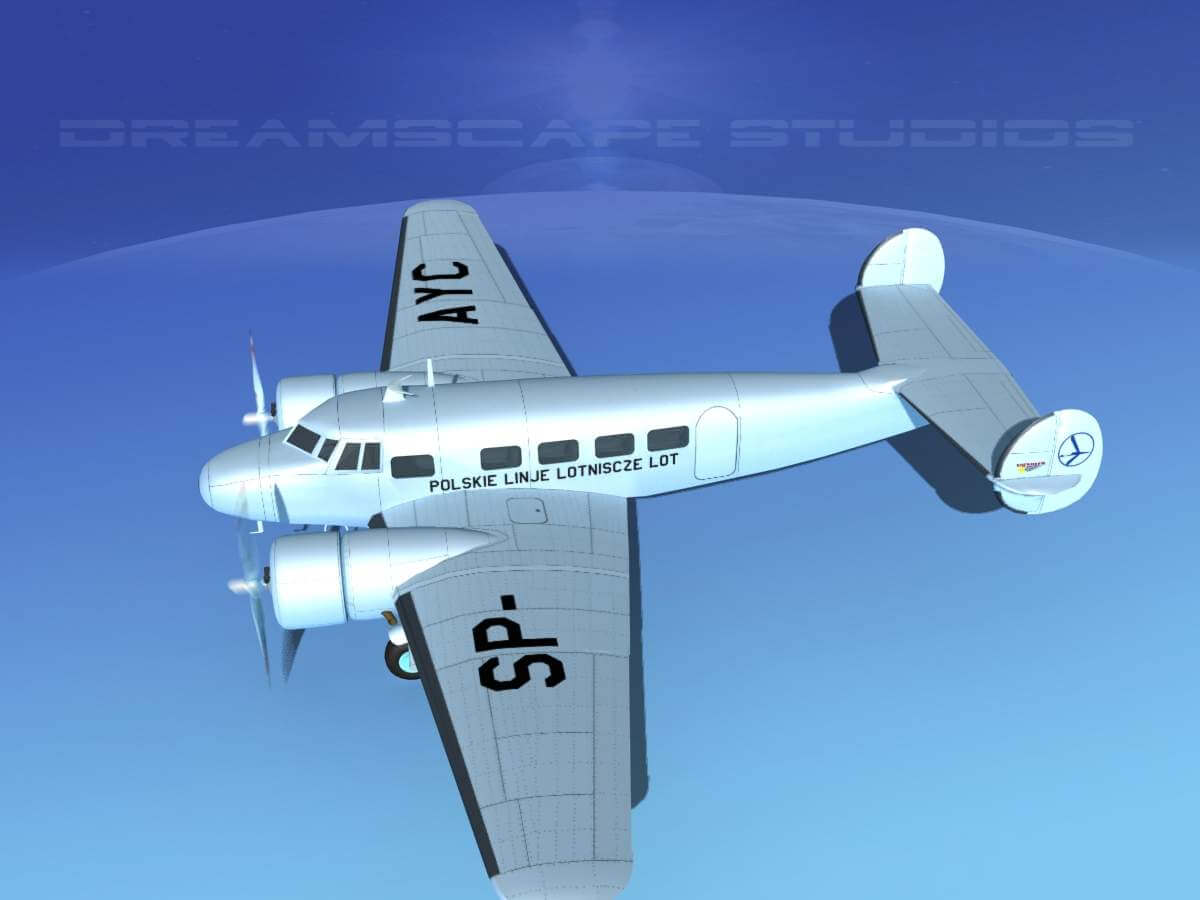 Lockheed L10 Electra LOT - 3D Model by Dreamscape Studios
