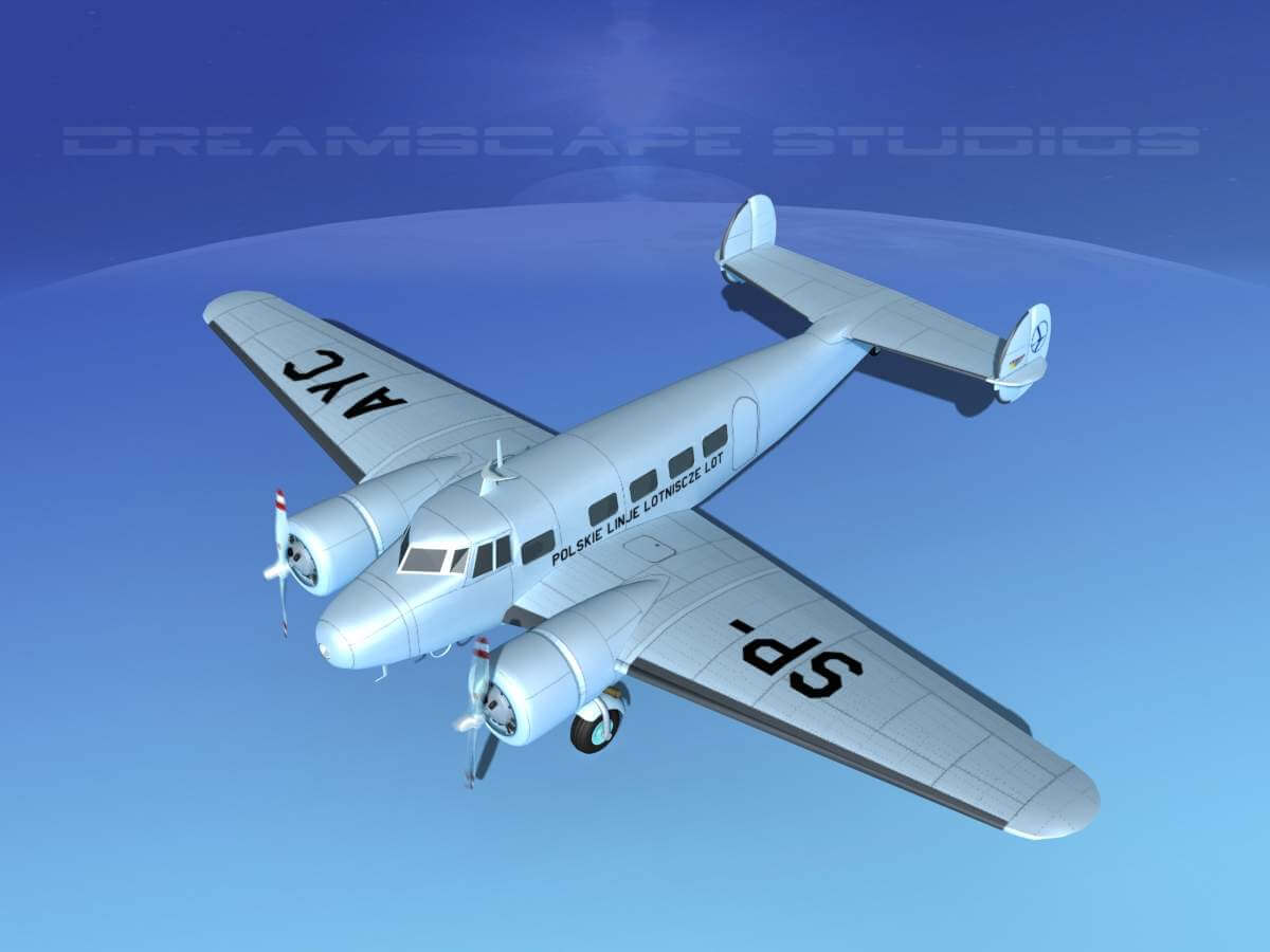 Lockheed L10 Electra LOT - 3D Model by Dreamscape Studios