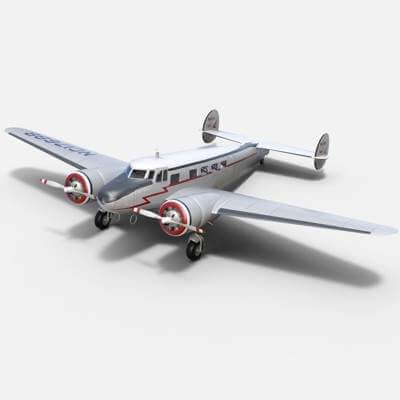 Lockheed L10 Electra Marshall - 3D Model by Dreamscape Studios