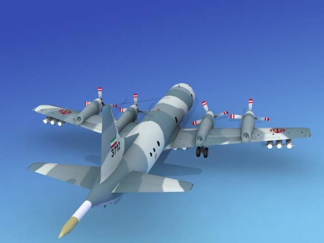 Lockheed P-3 Orion Iran Hp 3D Model by Dreamscape Studios