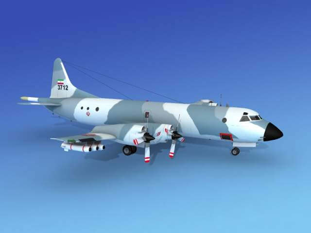 Lockheed P-3 Orion Iran 3D Model by Dreamscape Studios