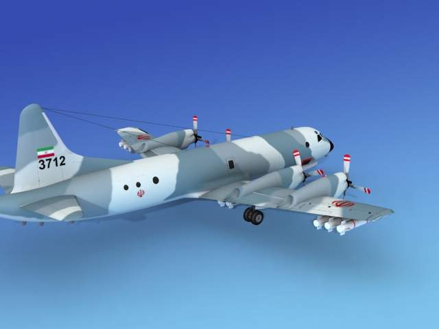 Lockheed P-3 Orion Iran 3D Model by Dreamscape Studios