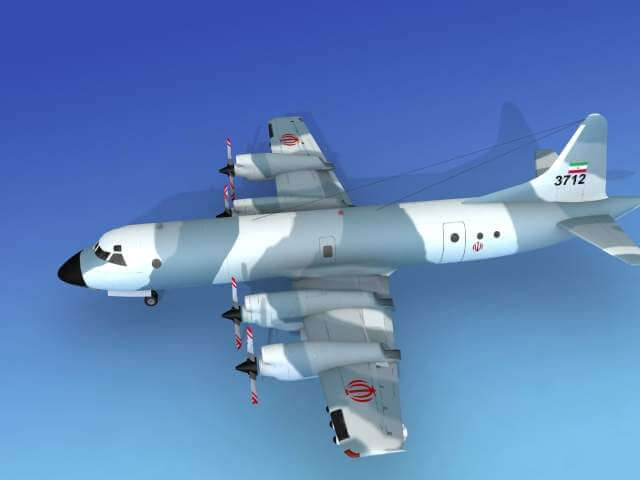 Lockheed P-3 Orion Iran 3D Model by Dreamscape Studios