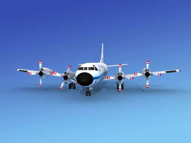 Lockheed P-3 Orion NASA Hp 3D Model by Dreamscape Studios